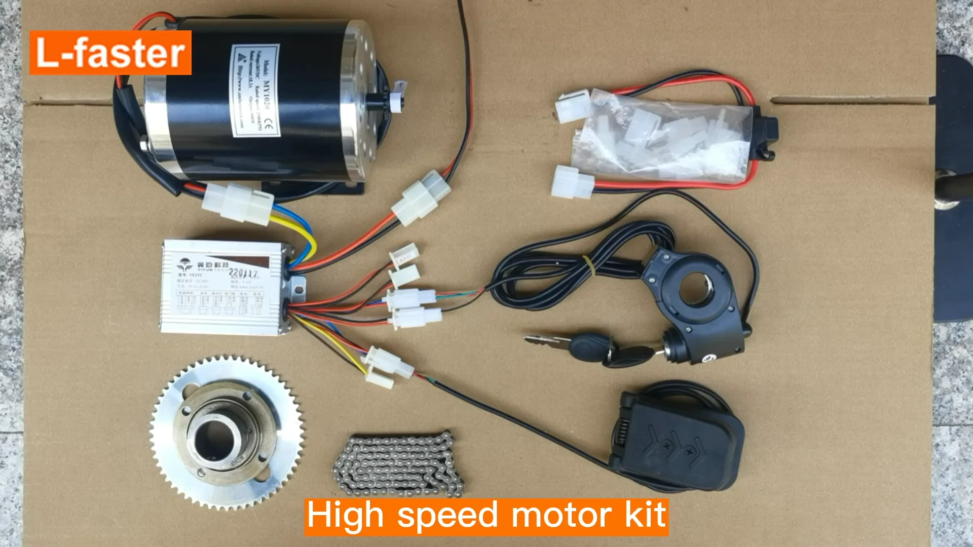 Diy 500w Electric Go Kart Scooter Motor Non-gear Reduction Device Motor ...