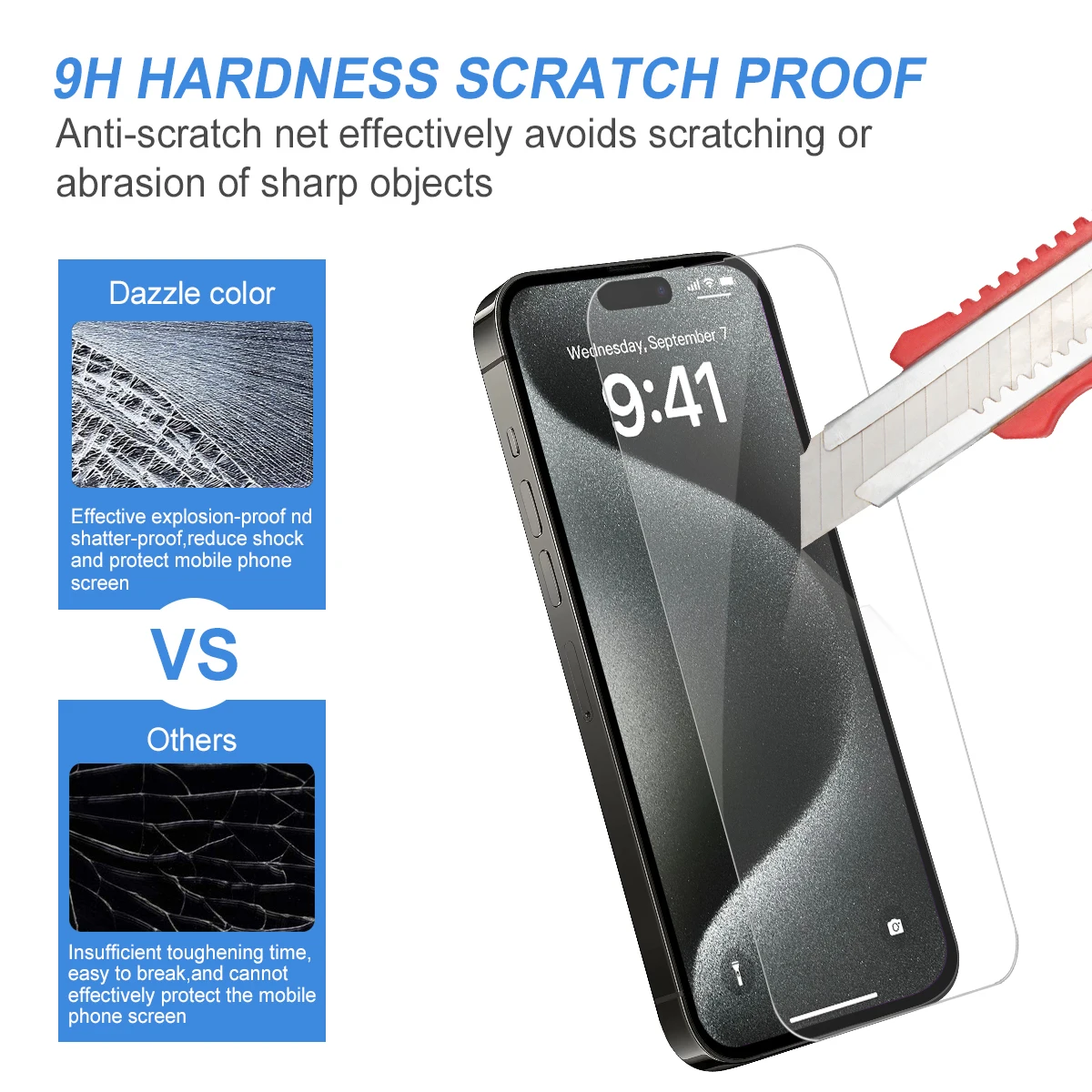 Free Sample Full Coverage 3-pack Screen Protector For Iphone 15 14 13 ...