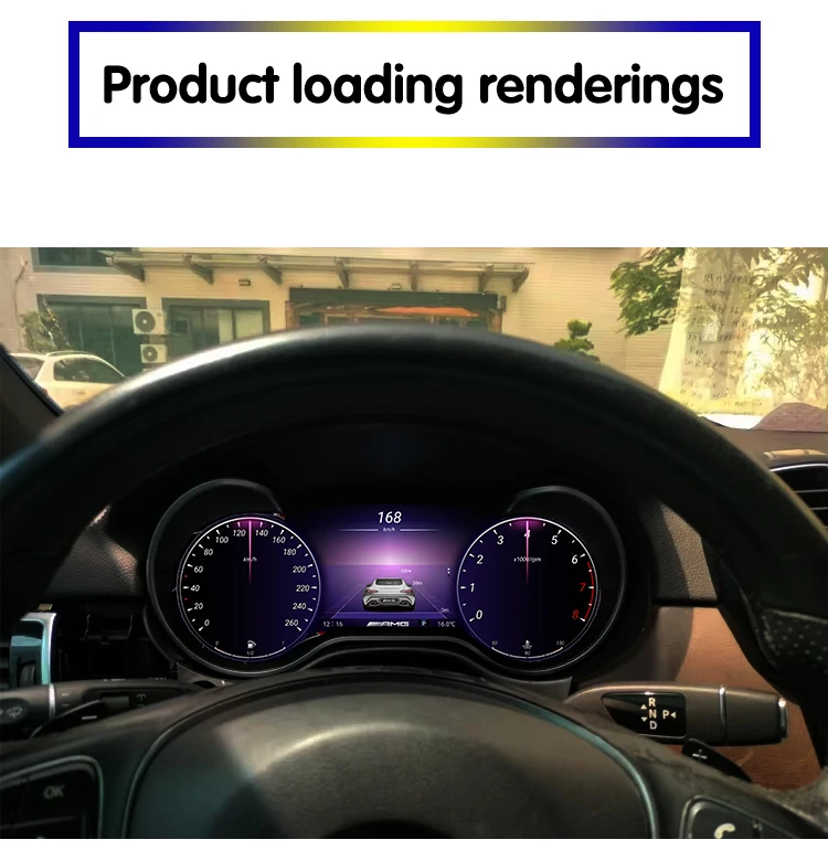12.3 Inch Digital Instrument Cluster for Mercedes-Benz GLE GLS W166 ...