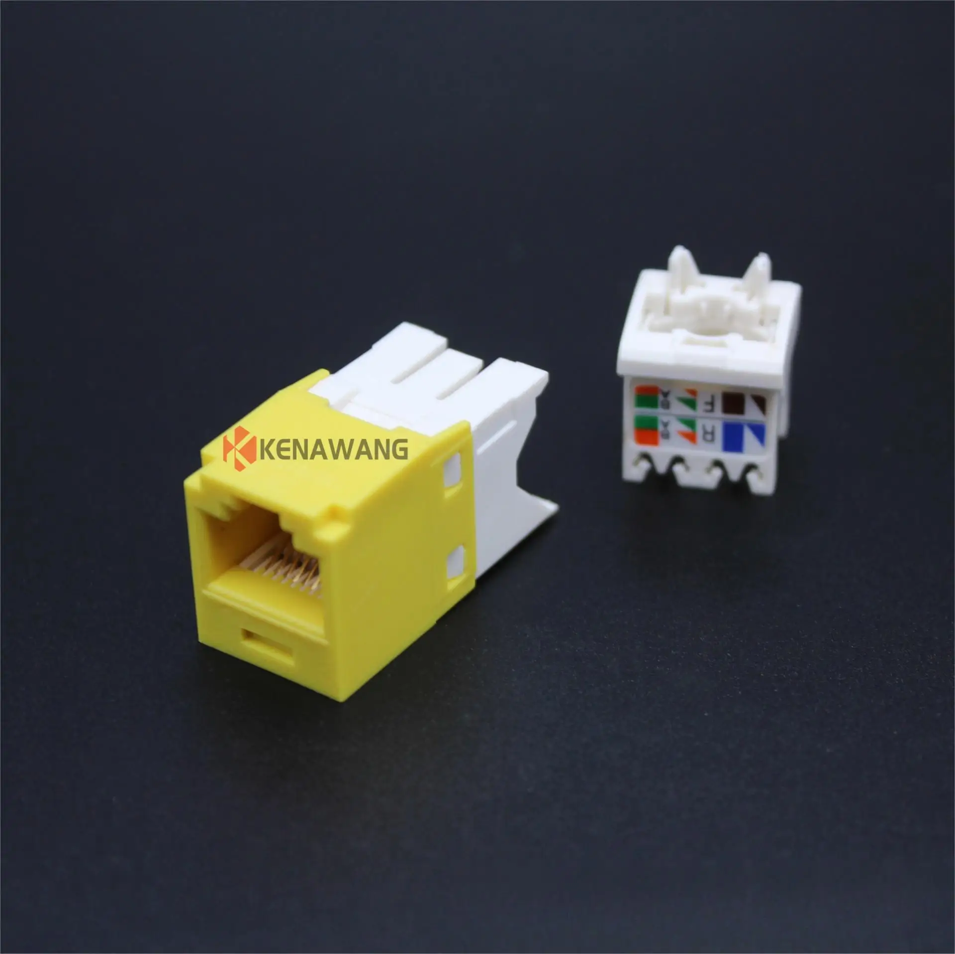 Network Tool Free Rj45 Cat6a Jack Connector Utp Module Socket Keystone ...