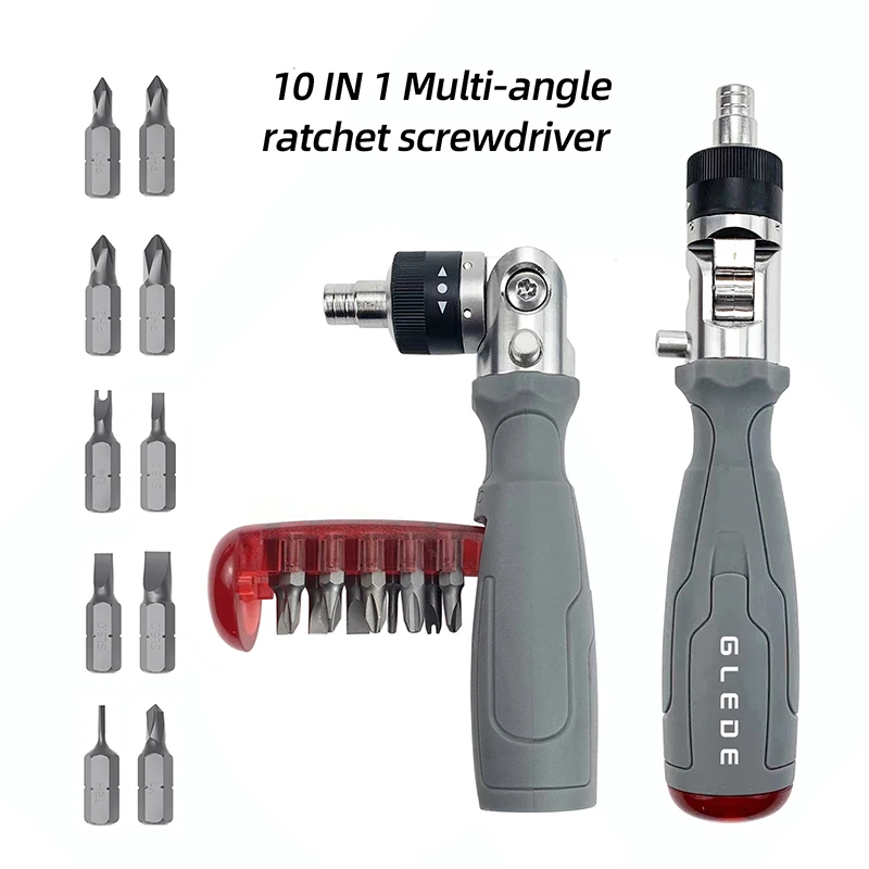 Professional 10-in-1 Household Ratchet Screwdriver Set S2 Bits ...