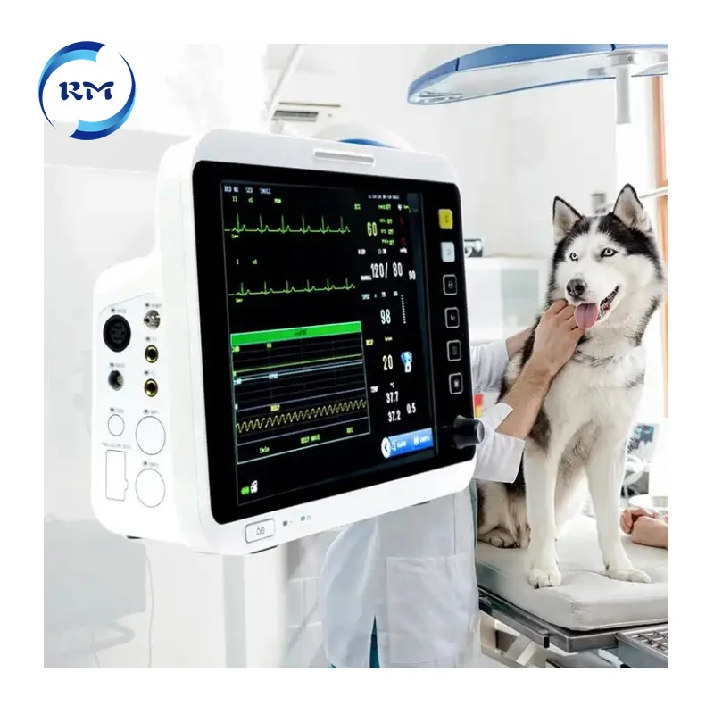 Rayman Veterinary Pet Multi-parameter Monitor 12.1 Inch Touch Screen ...