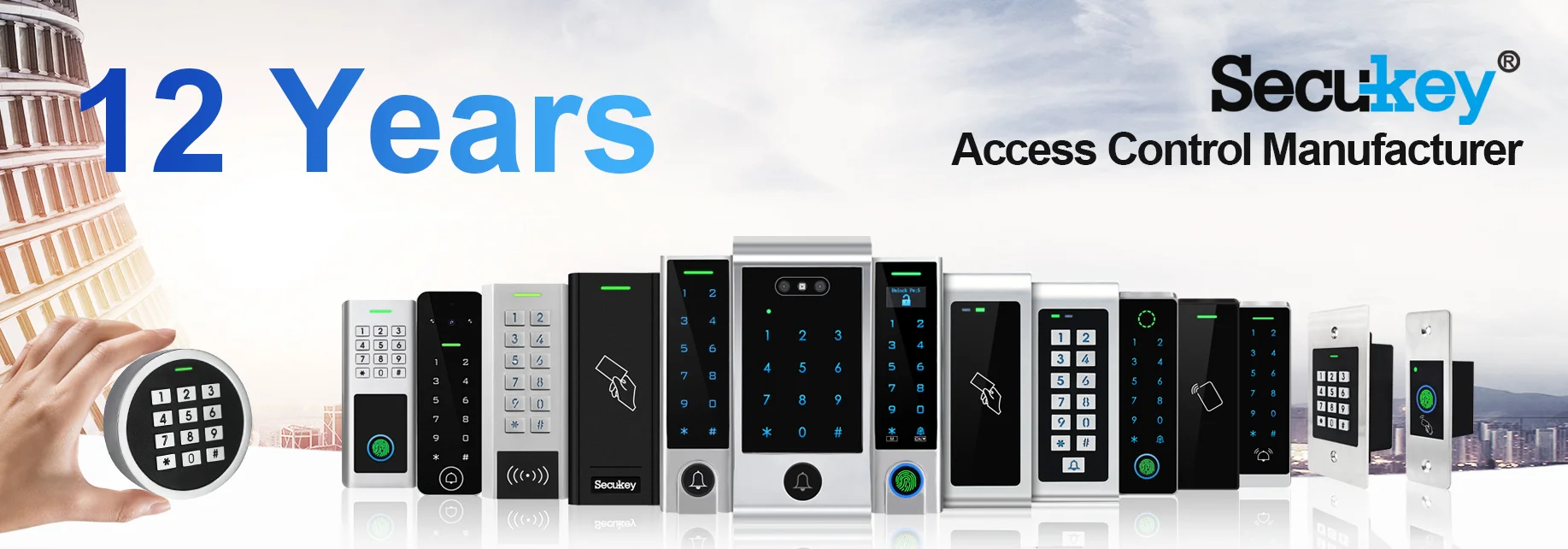 IP66 TTLock Access Controller, Biometric Fingerprint M1 Card NFC Card ...