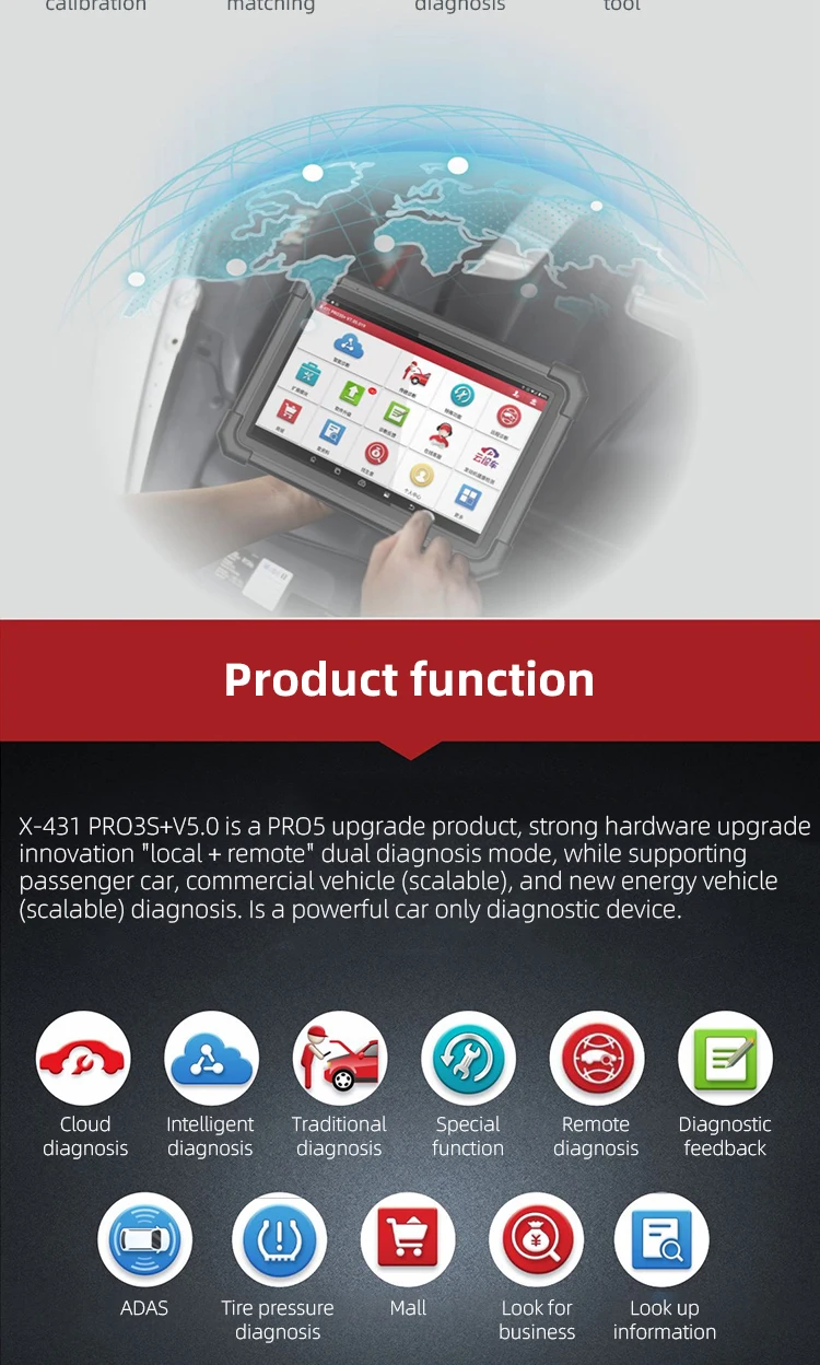 Launch X431 Pro3s+v5.0 Obd2 Full System Diagnostic Scanner Automotriz Professional Machine For ...