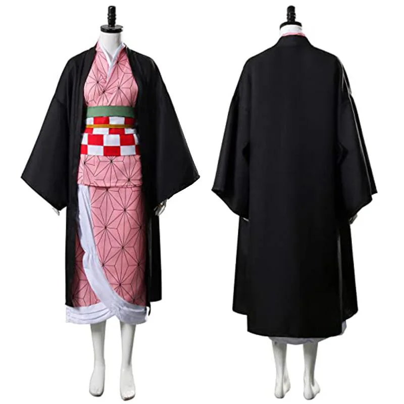 Demon Slayer Kamado Nezuko Cosplay Costume Anime Kimetsu No Yaiba ...