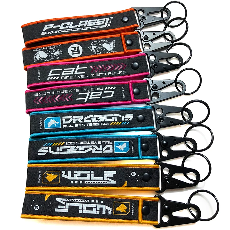 Custom Car Logo Fabric Embroidery - Keychains & Whistles