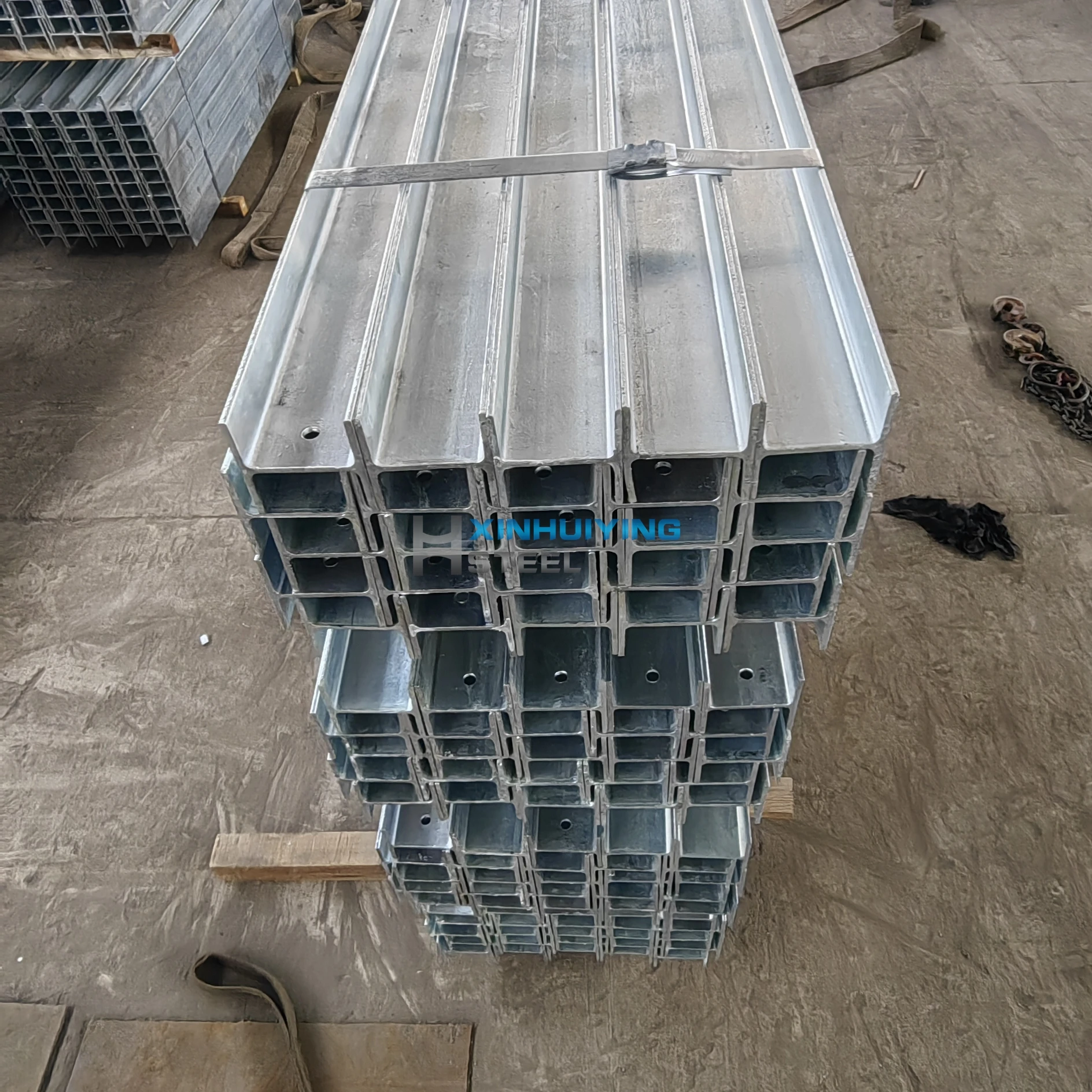 Structural Steel Beams Standard Size Galvanized H-beam Price Per Ton H ...