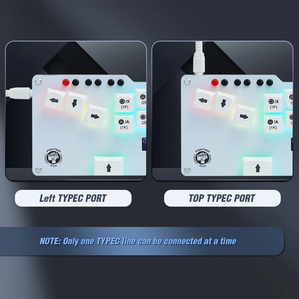 Fightingbox Mini Hitbox Gp2040 Ce Rgb Led Fightstick Game Pad Keyboard ...