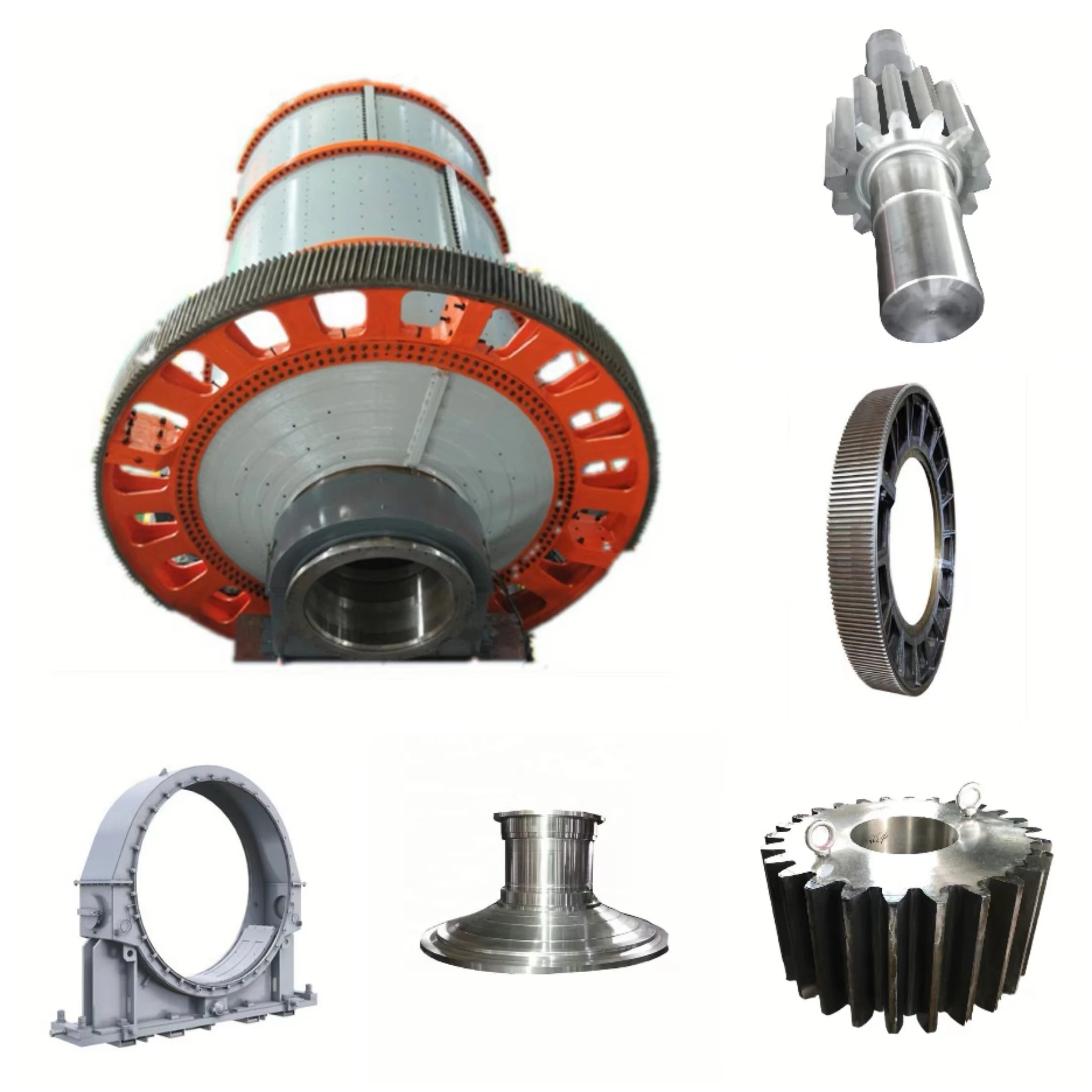 Customized Ball Mill Rotary Kiln Spare Parts Large Metal Ball Mill Gear ...