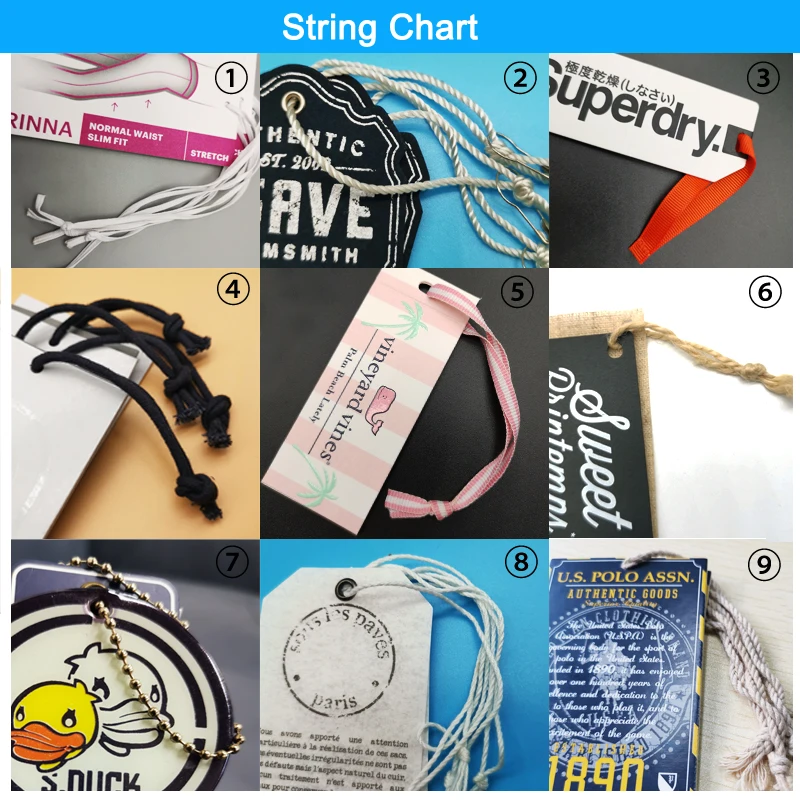 Custom Recycled Labels Clothes Hang Tag Paper Emboss Swing Tags For ...