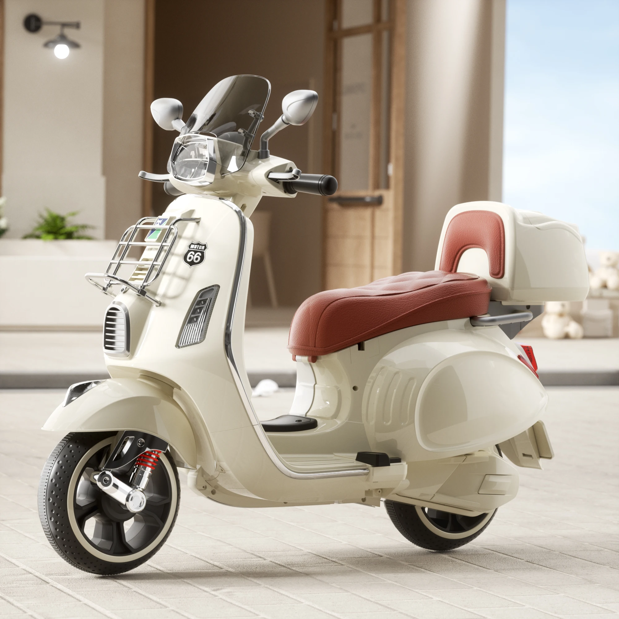 2 Wheels Vesper 12V Electric Motorcycle for Kids Ride-on