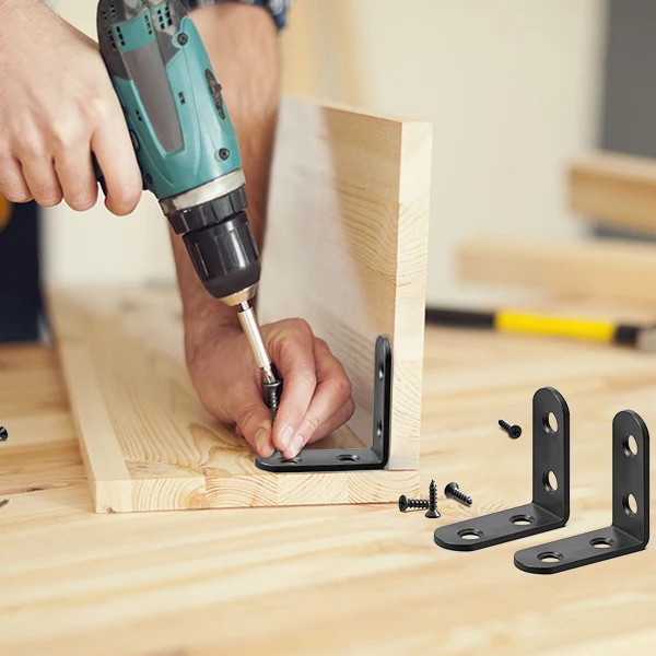 Hoone Furniture Joint Right Angle Bracket Corner Brace Fastener 90 ...
