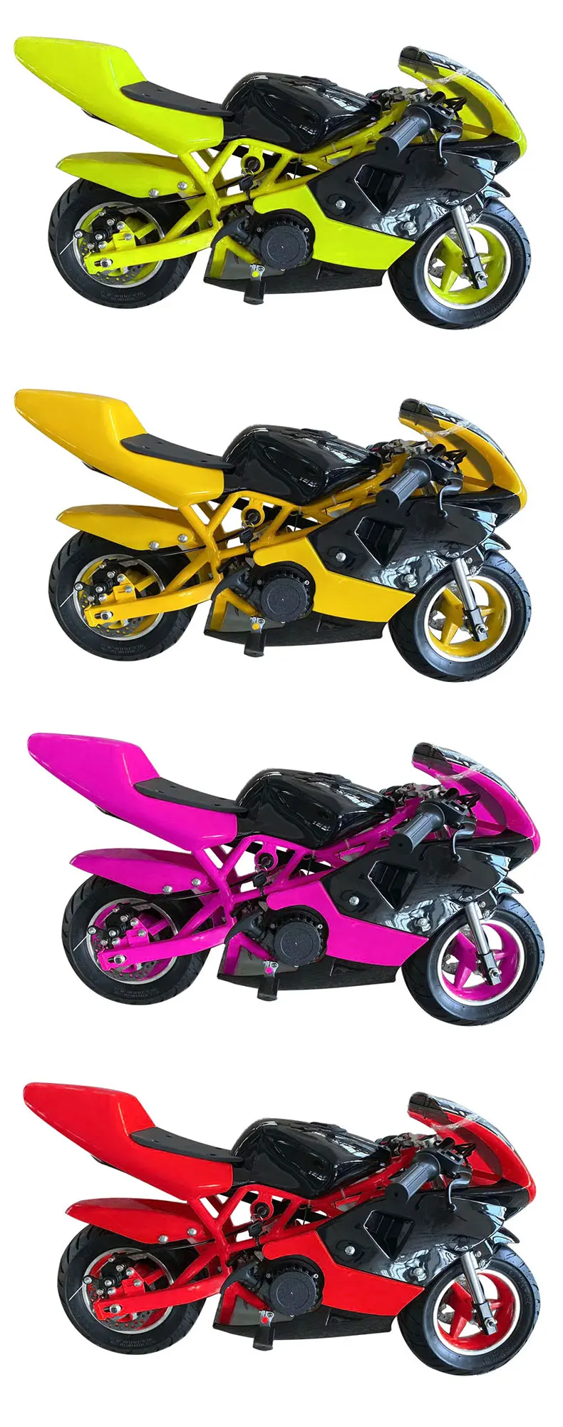 Gas Mini Dirt Bike 49cc Two Stroke Electric Kids Sport Off Road Mini Moto Motorcycles Dirt ...