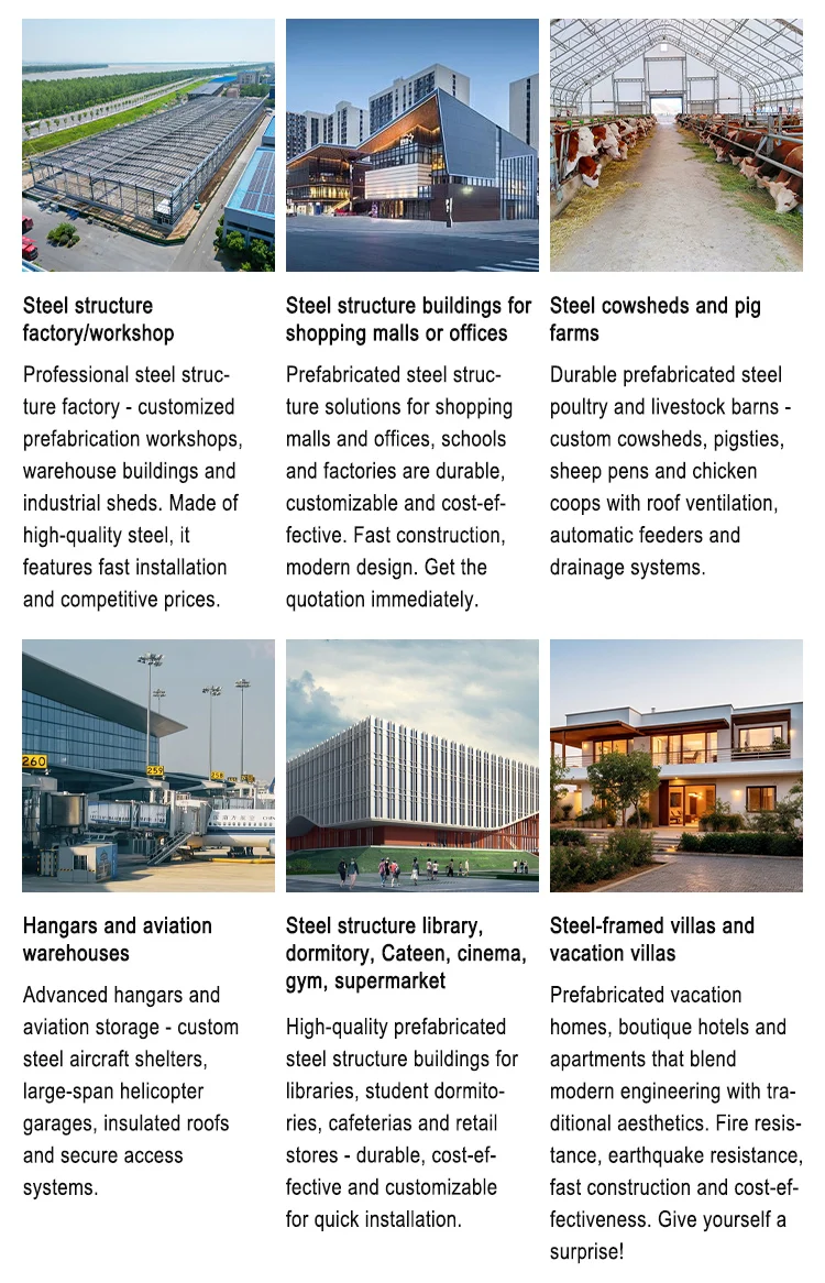 Modern Designed Prefabricated Steel Structure Light Steel Frame Office ...