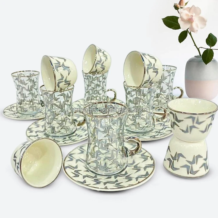 Knt Porcelain Factory Saudi Arabic Middle East Market 18pcs Glass Tea ...