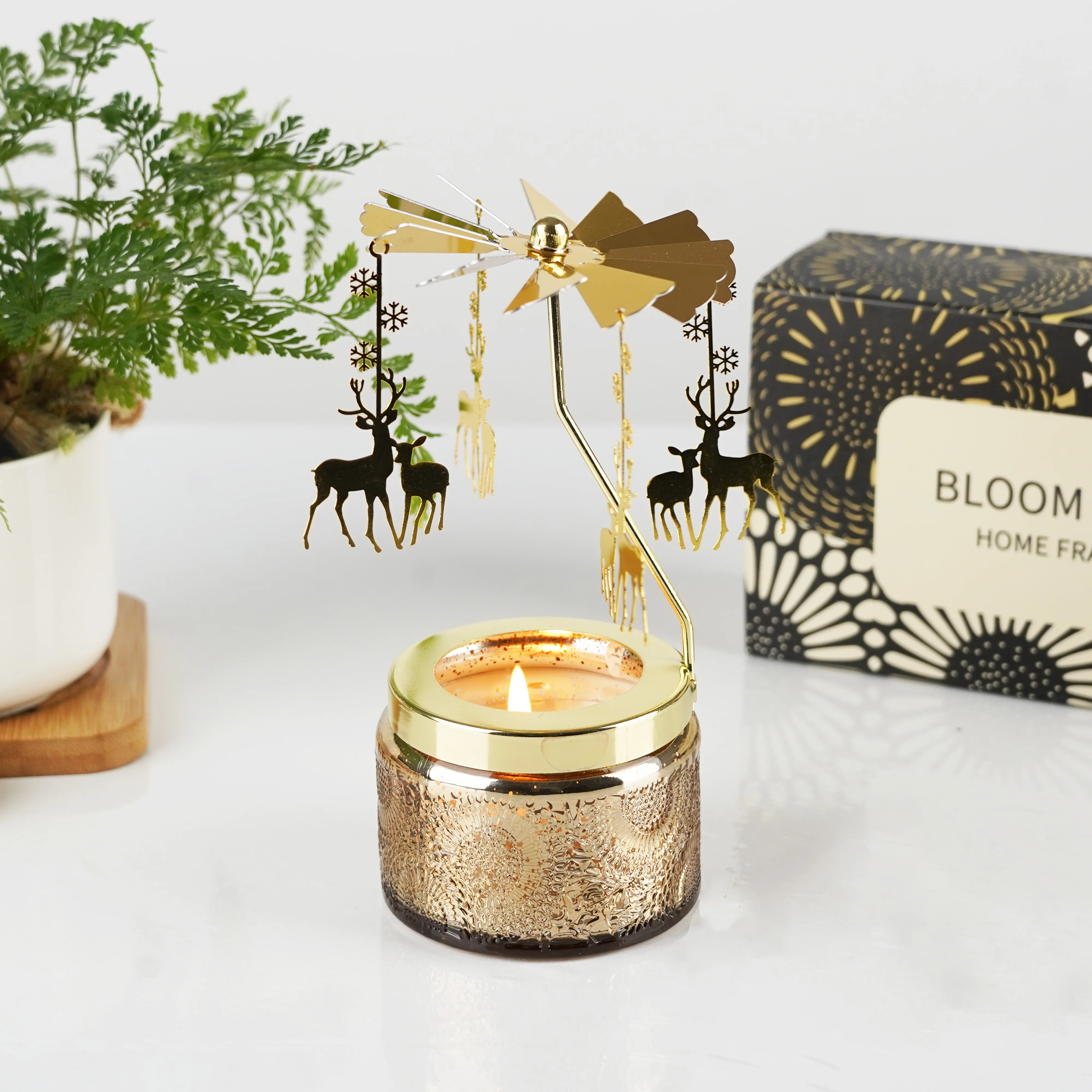 Super Luxury Scented Candle Gift Box Merry Go Round Decoration Candle ...