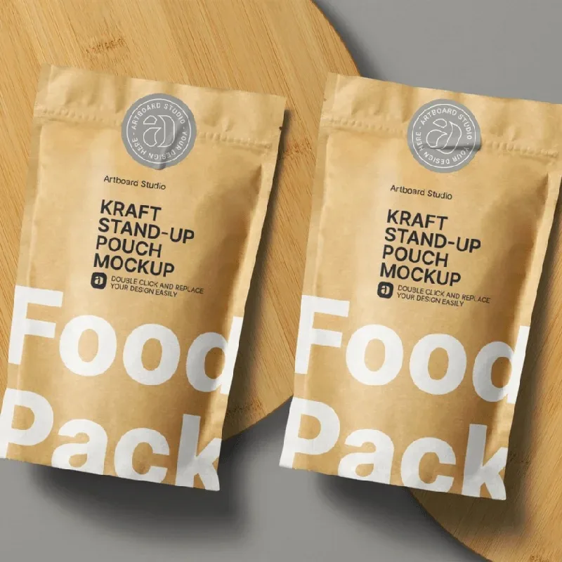 Eco-friendly Kraft Paper Bags - Customizable & Biodegradable