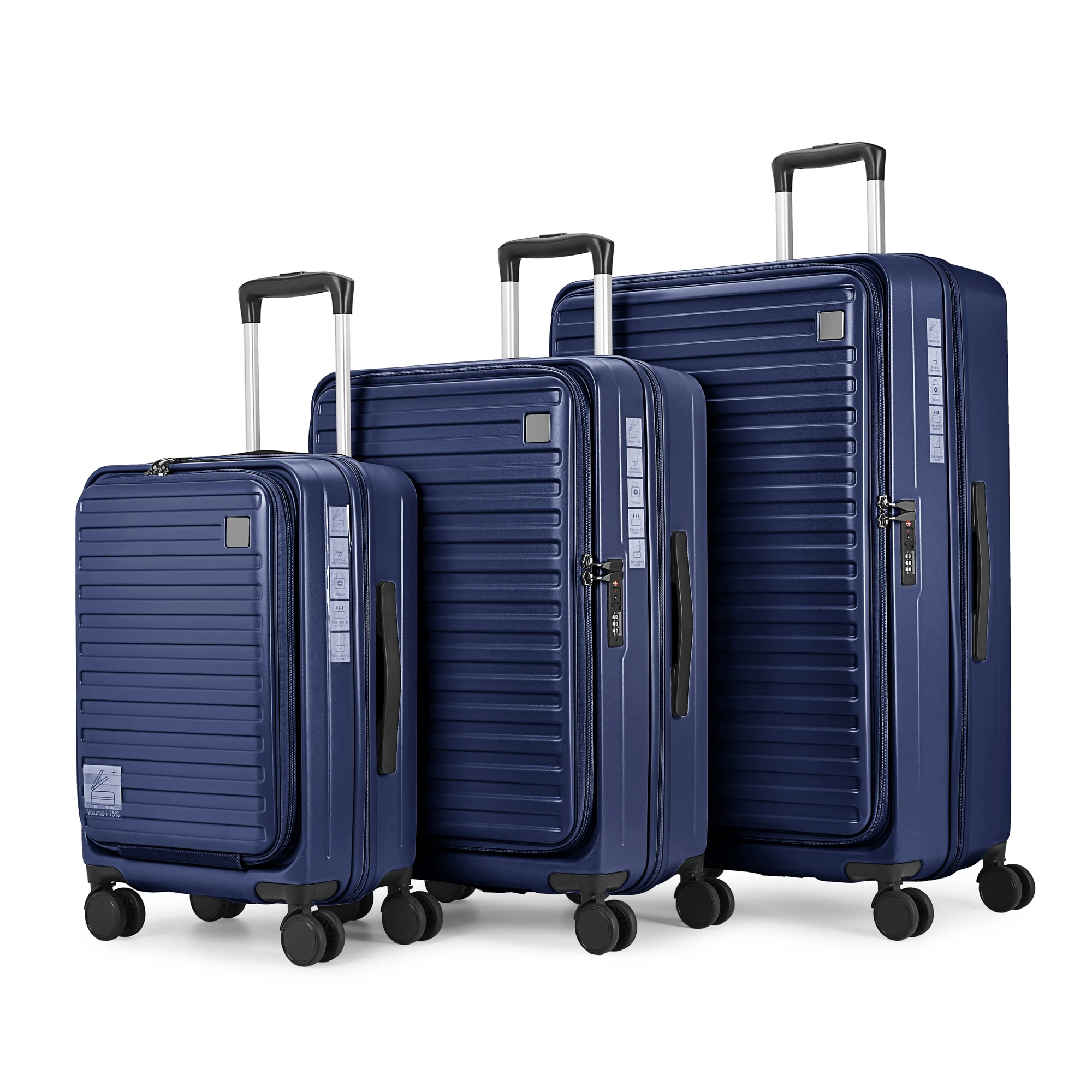 Secure and Versatile Luggage - Expandable Anti Theft Suitcase