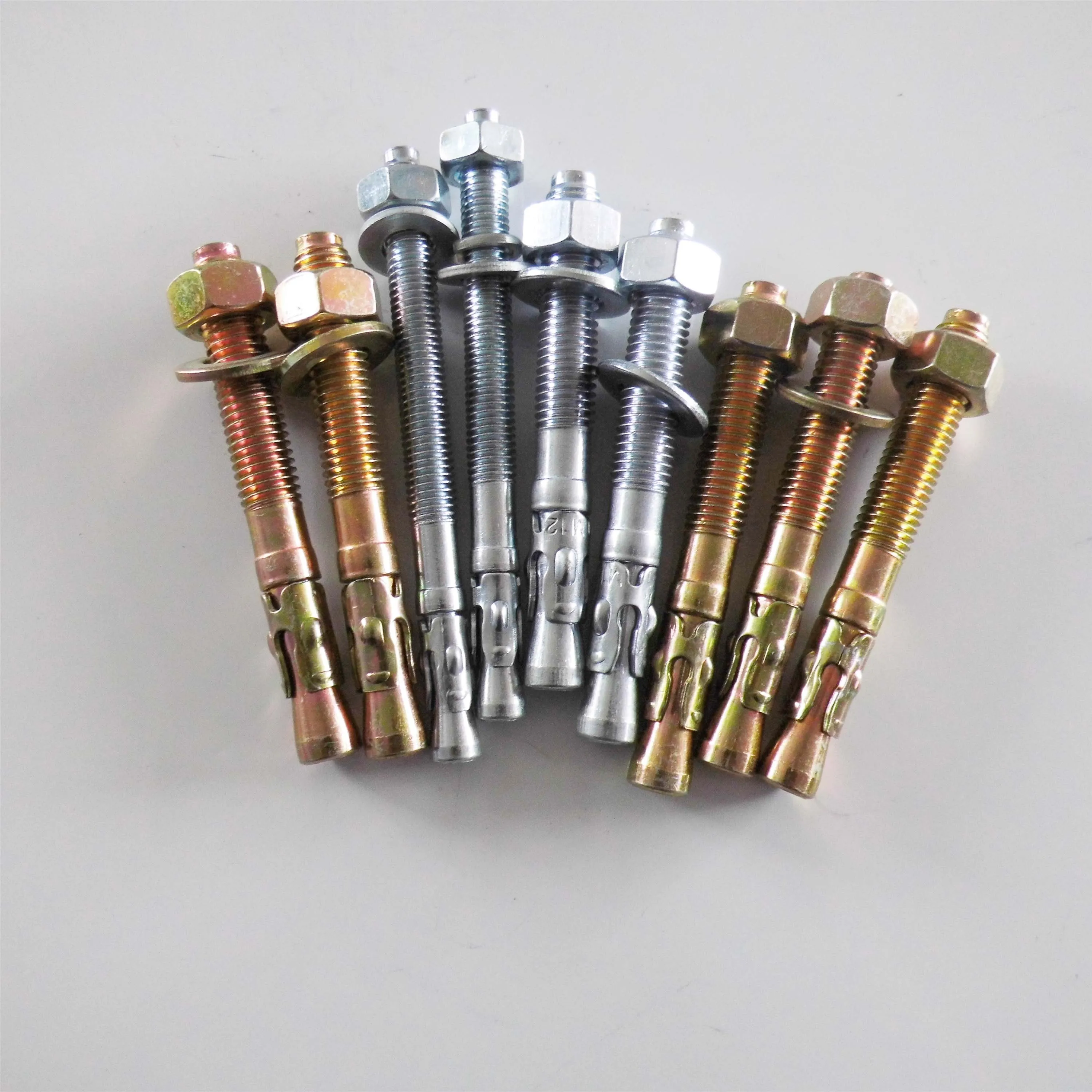 Screw Type Expansion Wedge Anchor Bolts - Buy Wedge Anchor,White Zinc ...