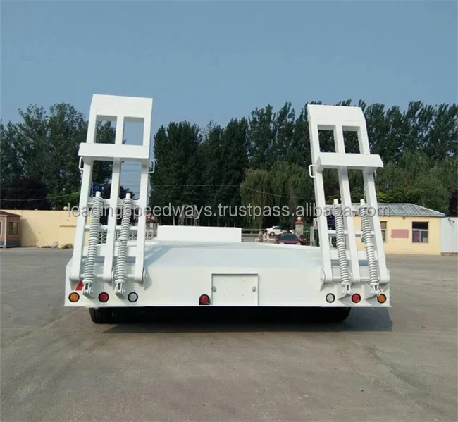 Lowbed Semi Trailer Trucks Trailers Lowboy Trailer Loader 4axle 80tons ...