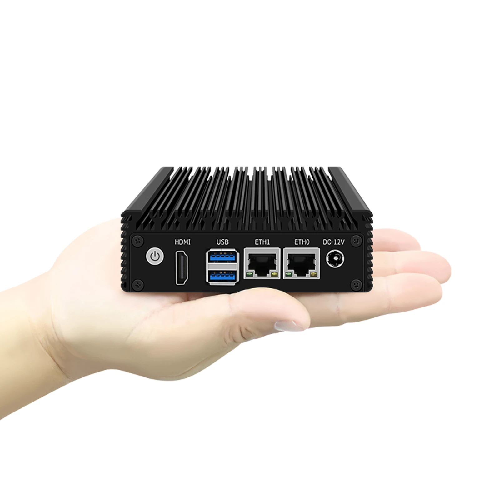 Cheap Fanless Industrial Mini Pc Intel Celeron N3050 N3700 J4125 Dual Nics Rj45 4k Dual Lan Mini ...