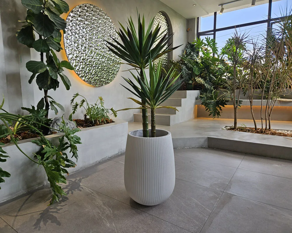 2024 Customized Large Clay Flower Pots - Hand Carved Planter
