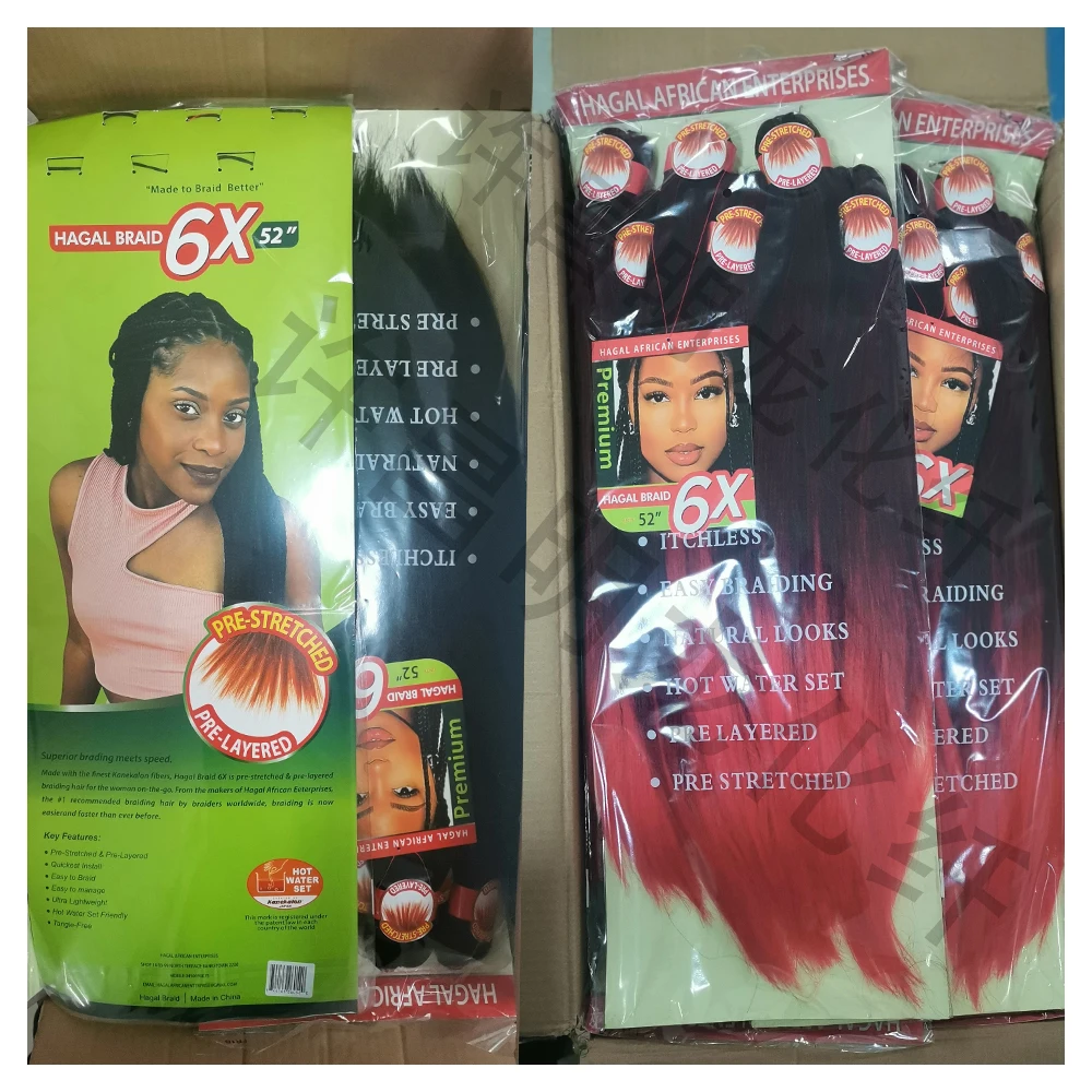 6x Free Sample Extensions Crochet For African Hair Expression Ombre ...