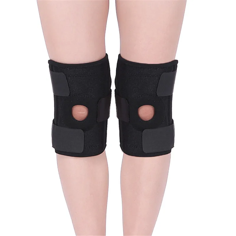 Adjustable Compression Wrap Knee Support Metal Side Stabilizers Knee ...