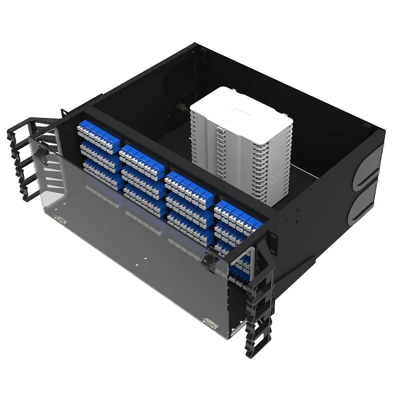 OEM Customizable Logo 1U 72F Upper Flip Design Three Section Slide Rack ...