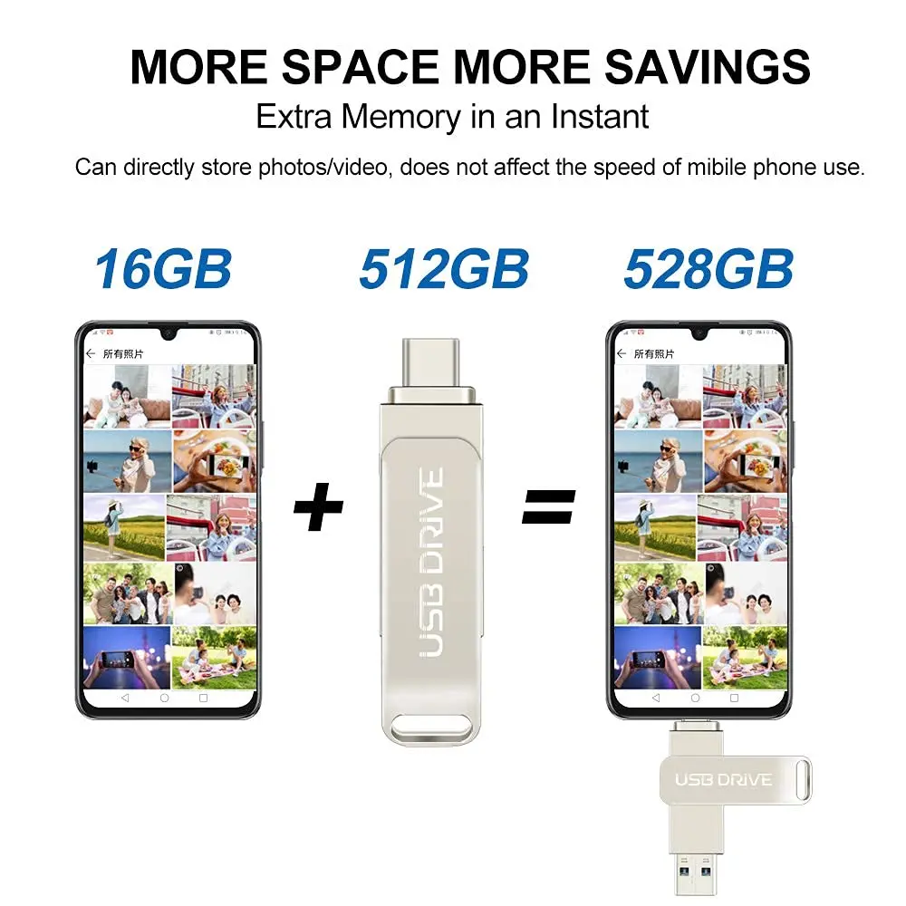 Promotional Disks Flash Memory USB Stick Pen Drive 2in1
