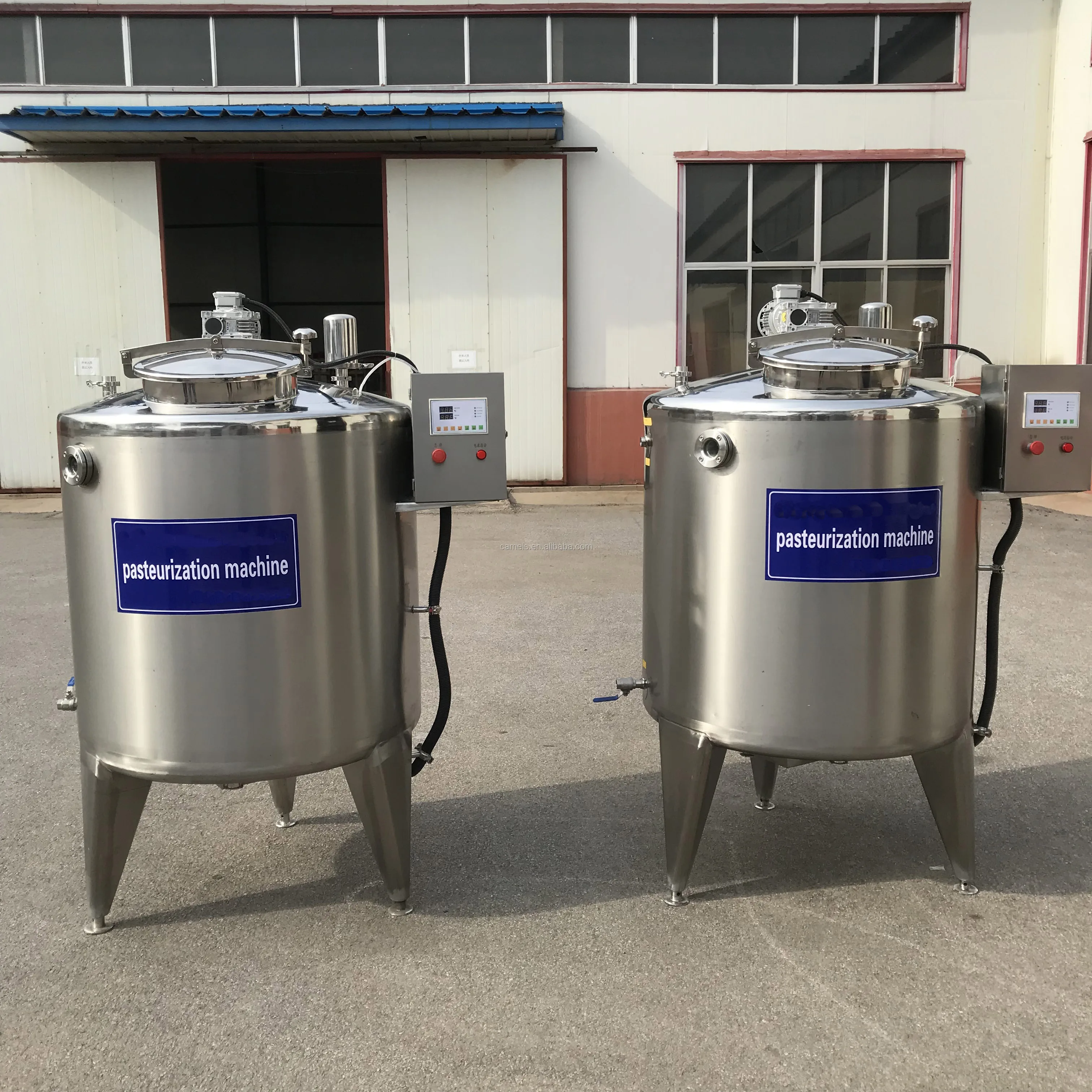 100l Milk Pasteurization Machine Milk Cooling Tank And Pasteurizer ...