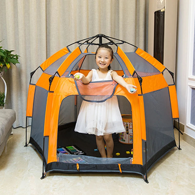 Hexagon Easy Assembly Foldable Baby Toddlers Tent Playpens| Alibaba.com