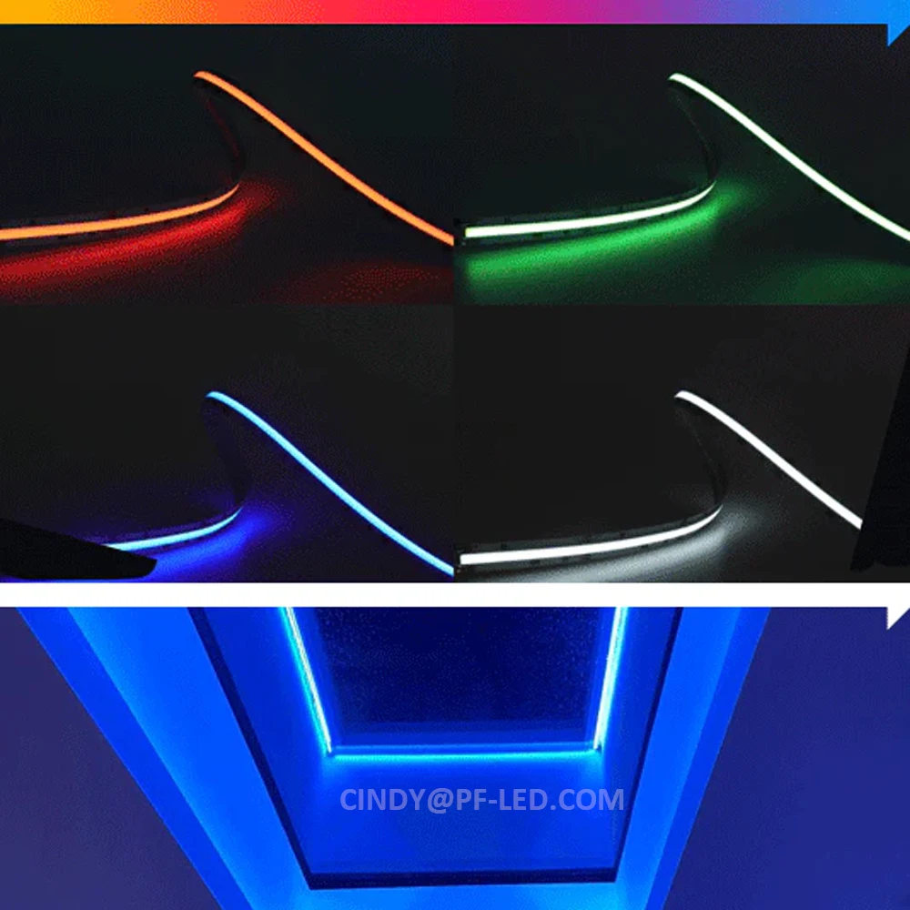 High CRI90 RGBWW Rgbcw Rgbcct 3000K+6000K Flex COB LED Strip