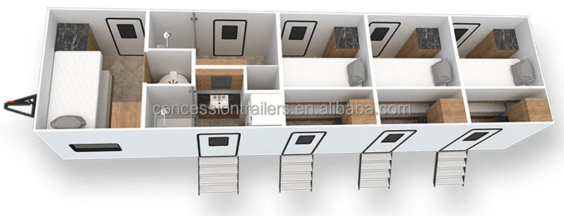 Commercial Grade Custom Build Bunk Bed Trailers Outdoor Sleeping ...