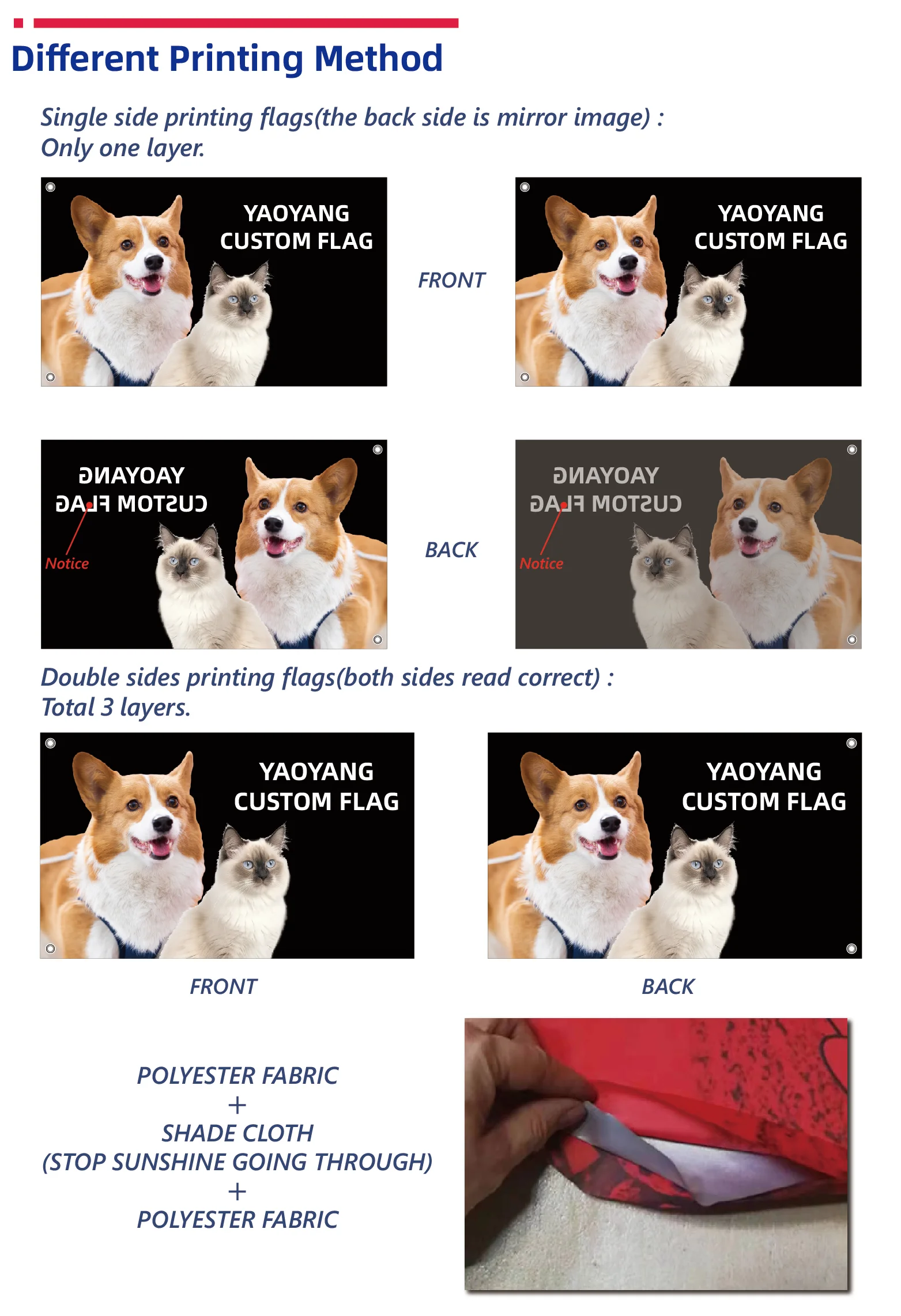 High Quality Blank Sublimation Printing 30x45cm Double Sided Custom ...