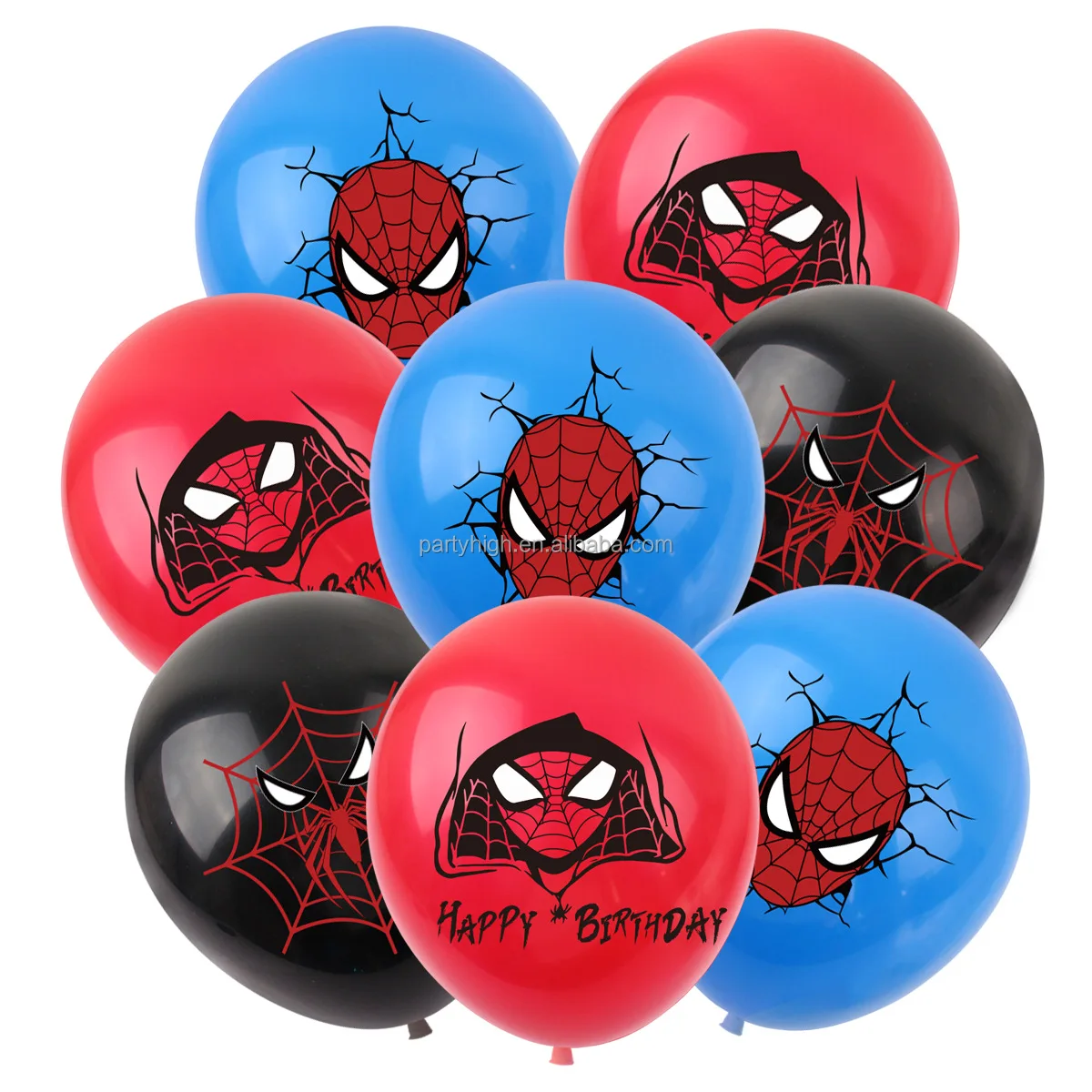 Cartoon Spiderman Balloons - Perfect for Kids’ Birthdays
