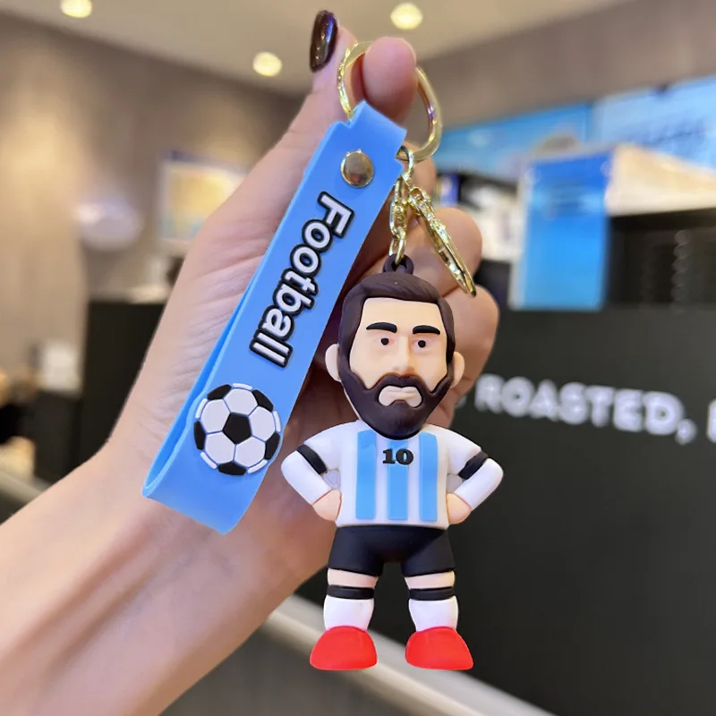 Most Popular 3d Cartoon Messi Keychain - Reusable Fun