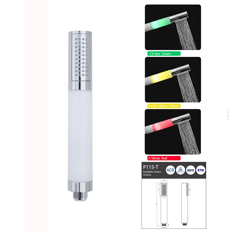 New Design Water Saving Led Showerhead Pressure Boosting 3 Color ...