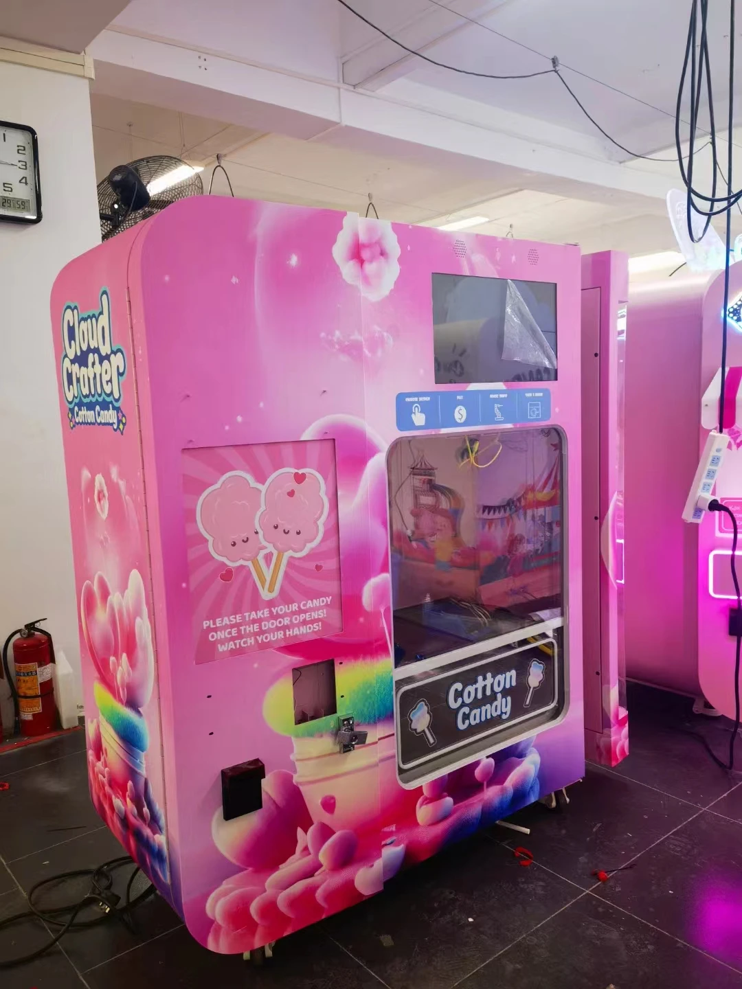 Intelligent Cotton Candy Machine - Fully Automatic Vending
