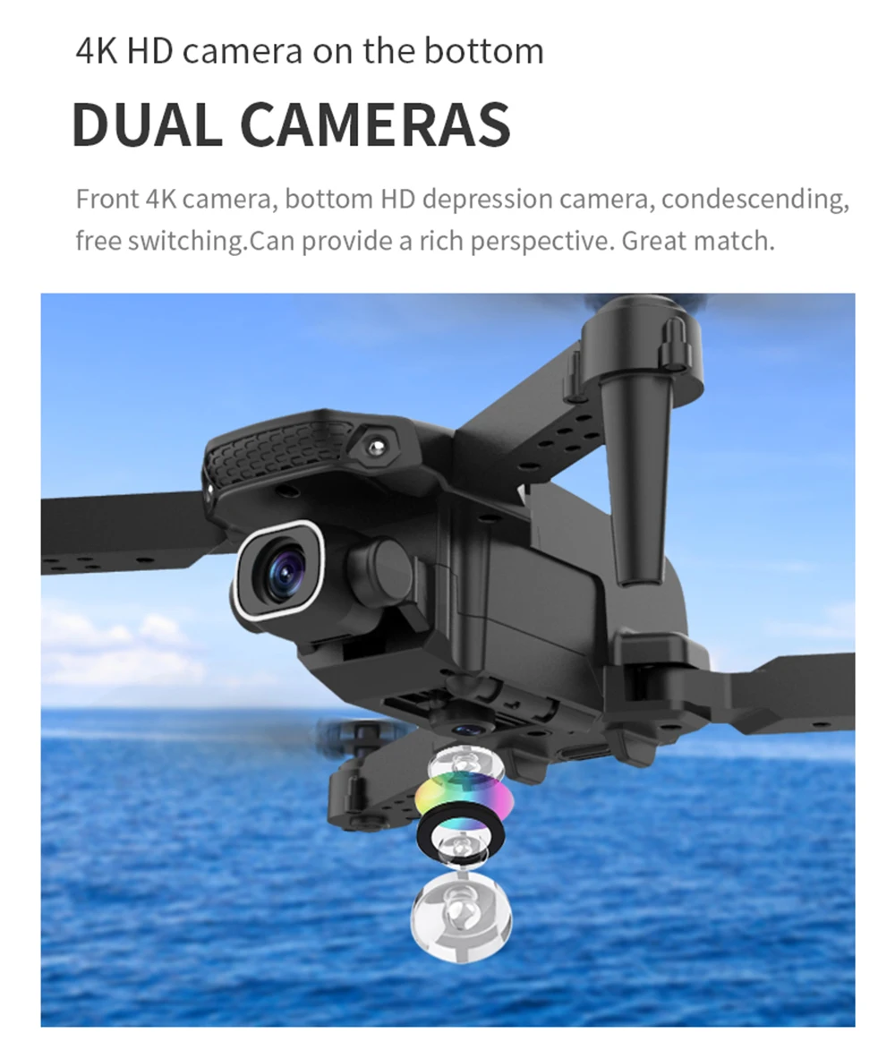 Flyxinsim OEM 90098 UAV 4K Single Camera HD Headless Drone