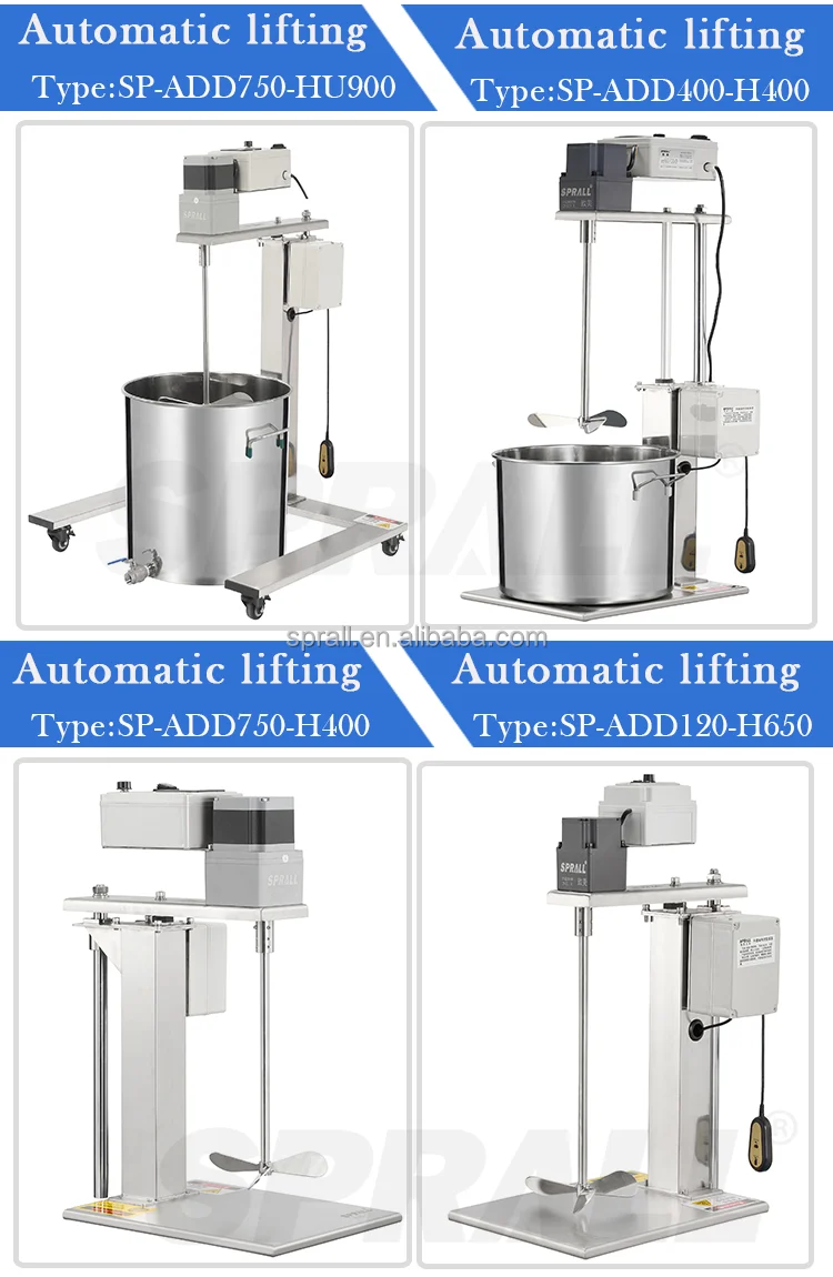 SPRALL Industrial Liquid Mixer - High Productivity & Durability