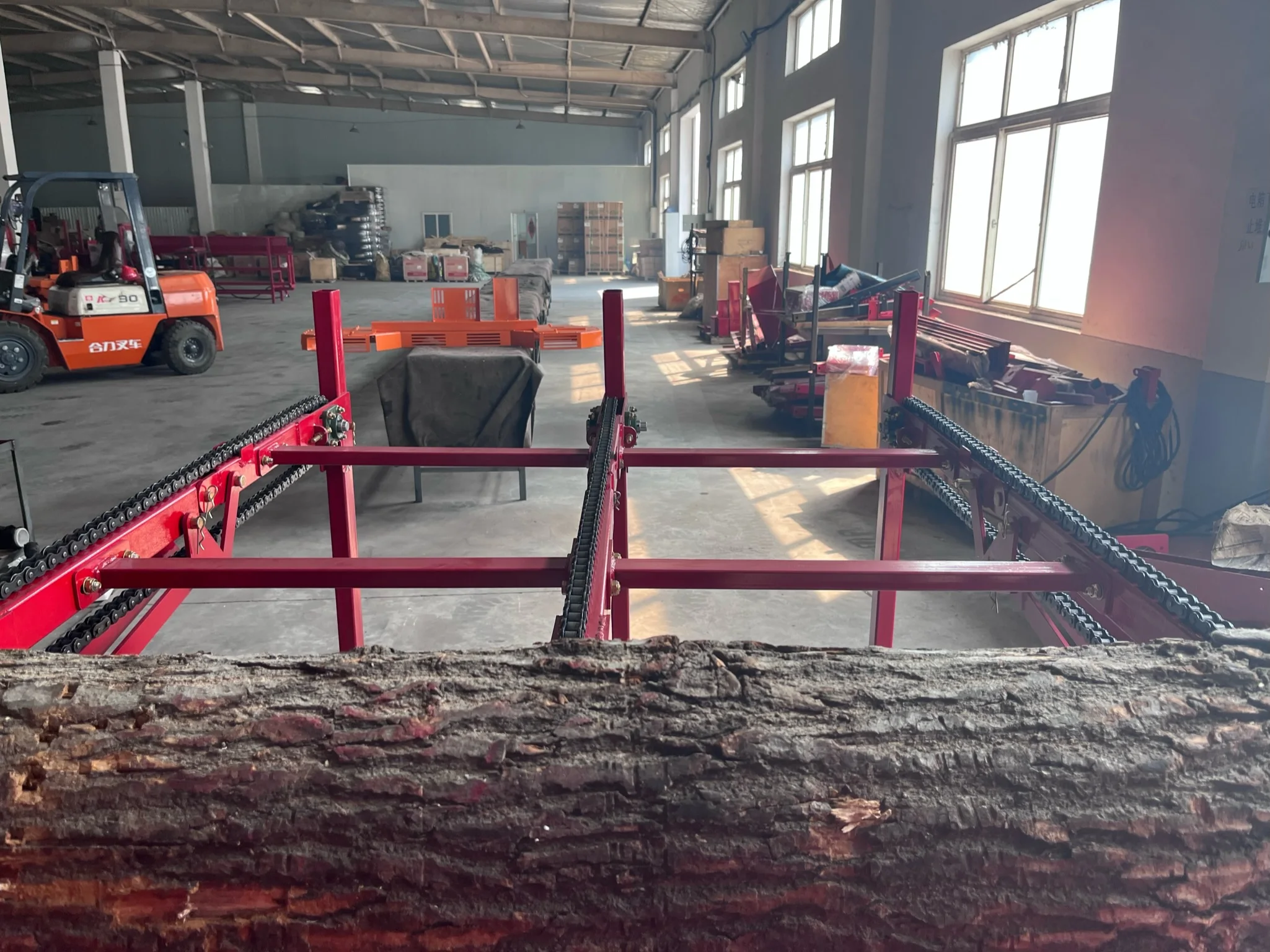 Heavy Duty Live Deck Cheap Log Wood Processor Sale PTO Log Splitter