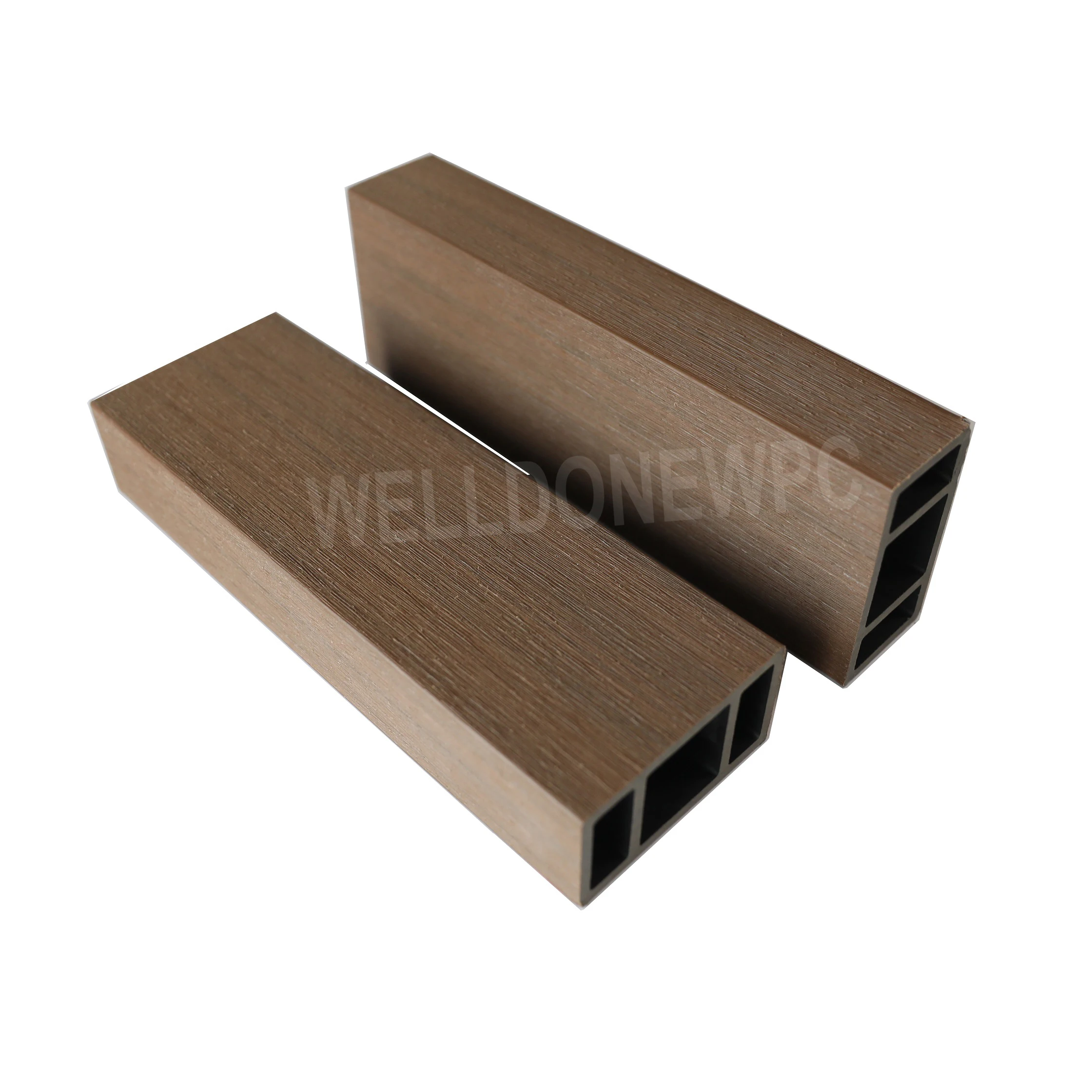 Charcoal Wpc Composite square Tube for Ceiling Garden Pergola WPC Beams ...