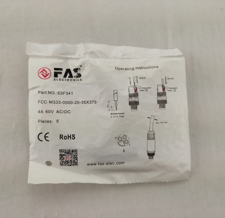 Screw Clamp Terminal Shielding Via Iris Spring Connection 12 Mbps M12 3 ...