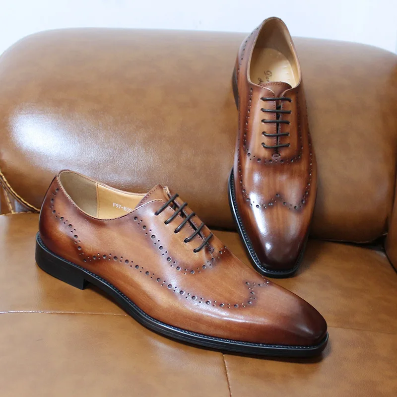 Sh12508a Square Toe Formal Shoes Men Black Shoes 2024 Chaussure ...