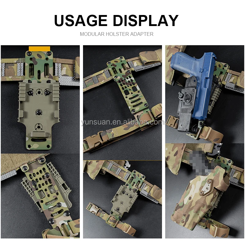 Metal Modular Holster Adapter Supports Popular Mid-ride Mode of Carry ...