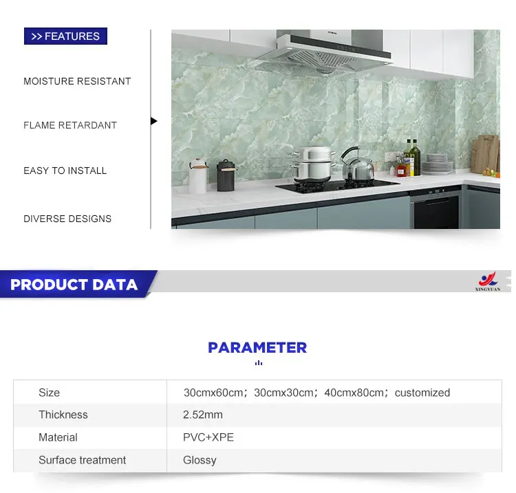 Bathroom Plastic Waterproof Wall Pvc Panels Interior 3d Tiles Stickers ...