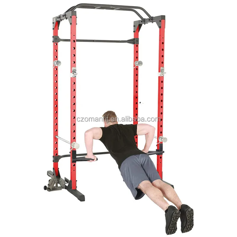 Multi-function Power Cage Rack Attachments Dip Bars Attachments Barbell ...