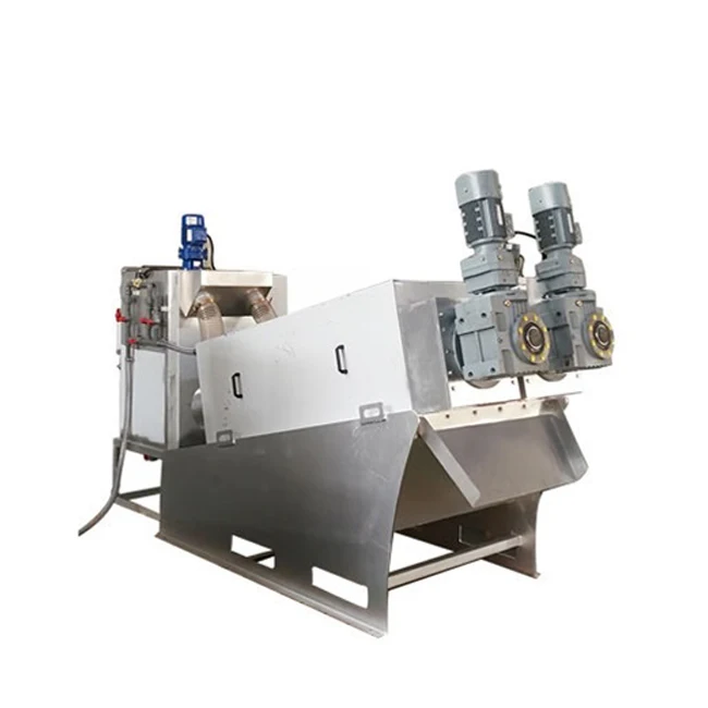 Small footprint 50kg/h to 100kg/h DL351 Sludge Dewatering Screw Press ...