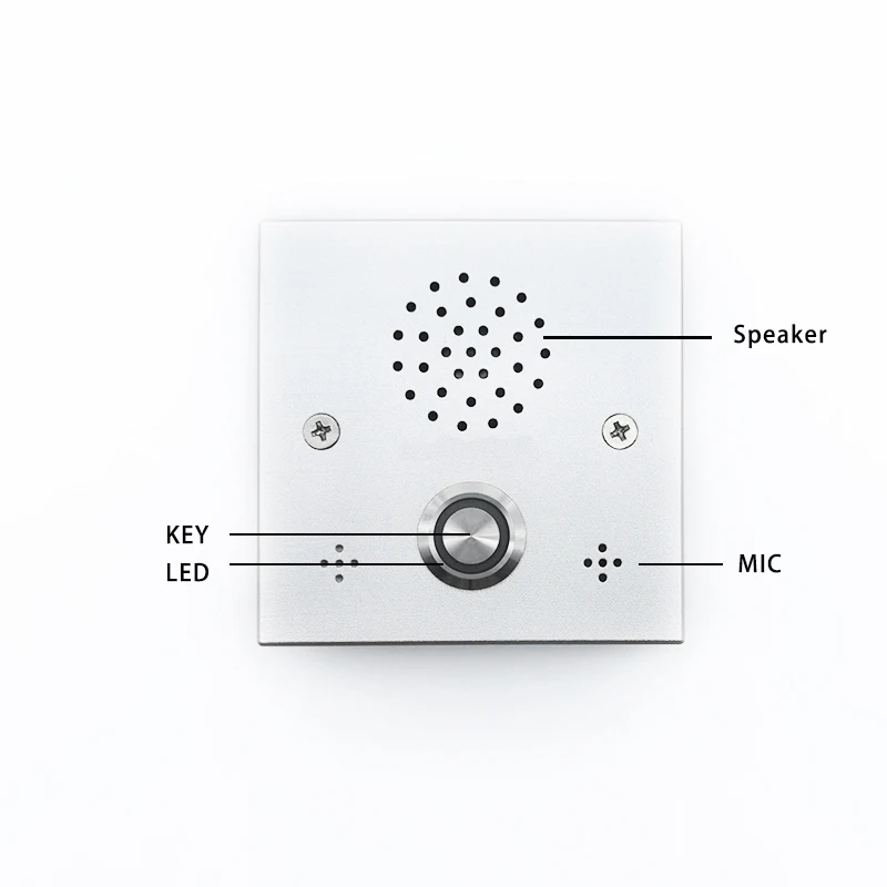 Outdoor SIP Intercom Video IP Phone Call Station Auto-Dial SOS Emerncy ...